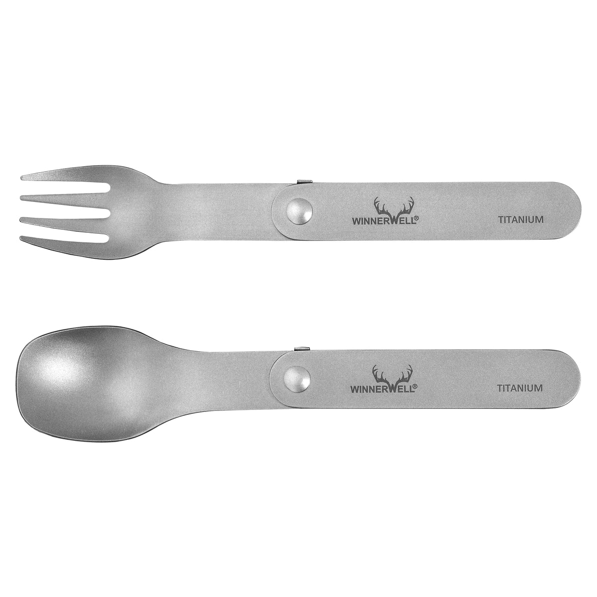 Titanium Folding Fork & Spoon Set – Winnerwell