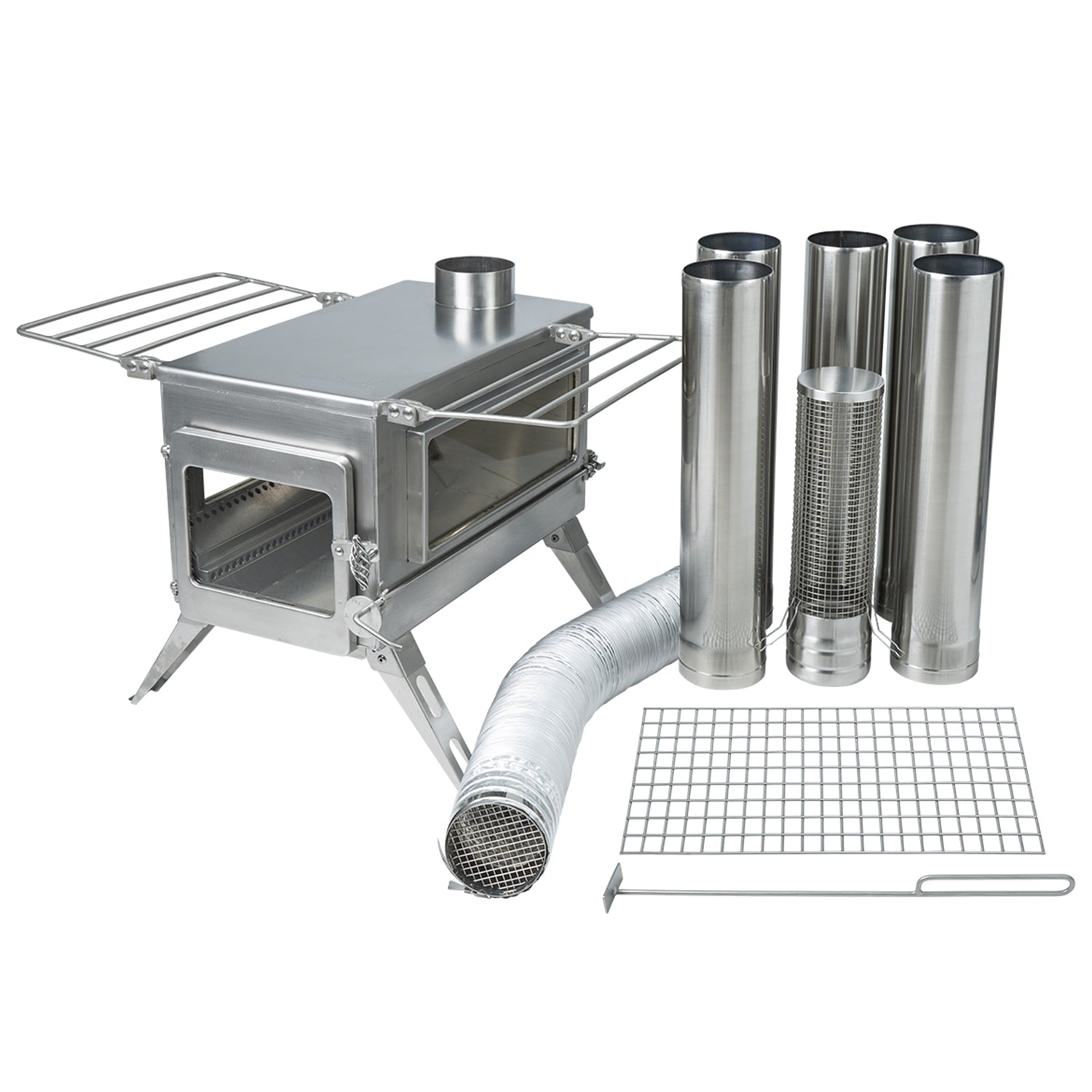 Nomad Double View Plus External Air Stove - Large | Winnerwell